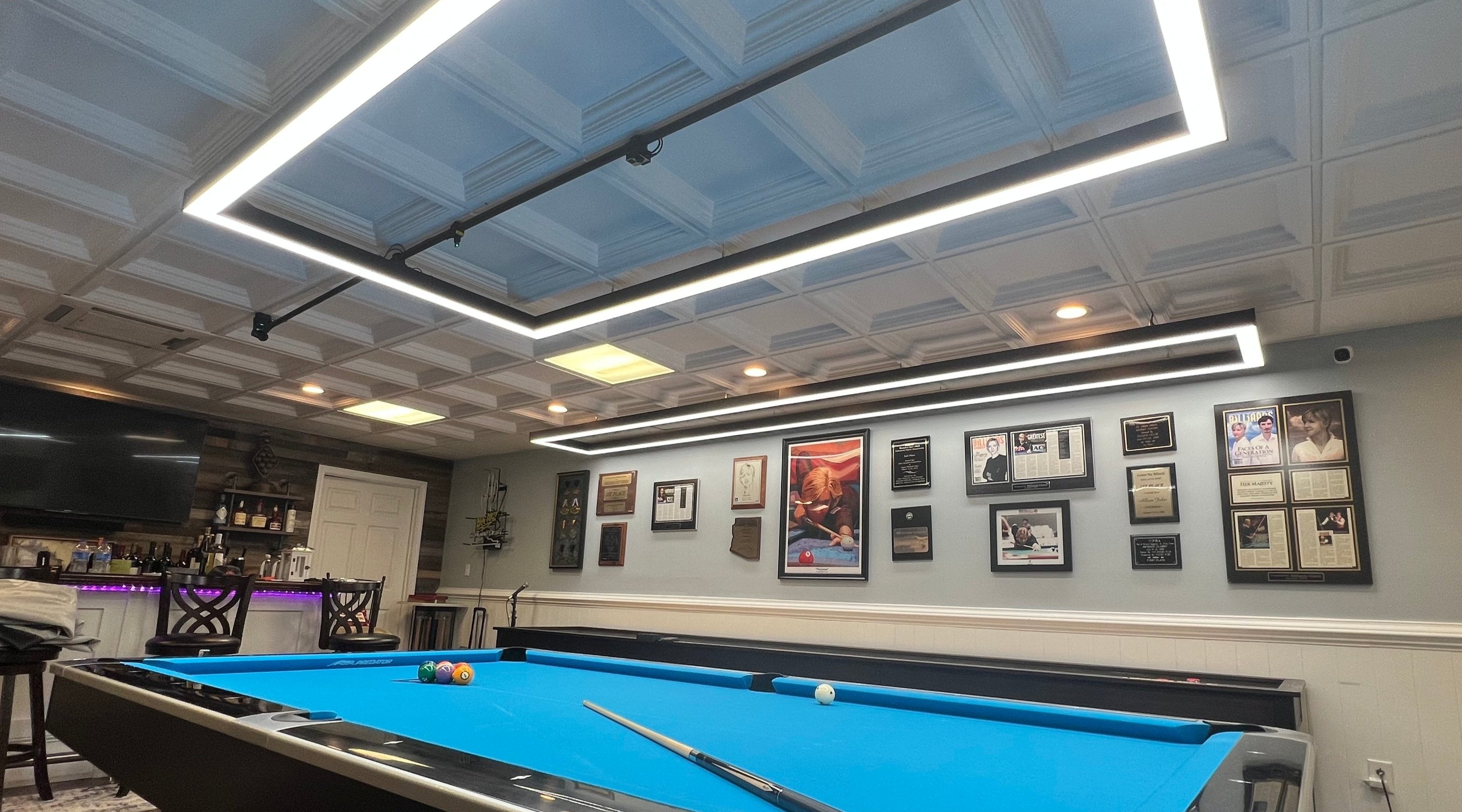 Arena Mark II for 9-foot Tables - Billiard Lighting Platform with Plan ...